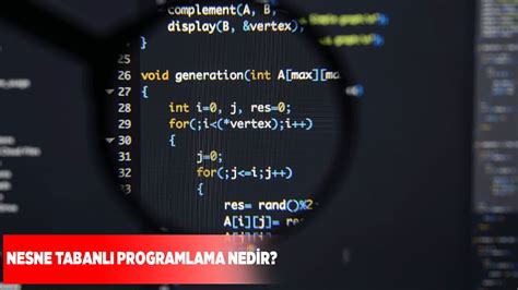 Nesne Tabanlı Programlama Nedir