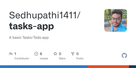 GitHub Sedhupathi Tasks App A Basic Tasks Todo App