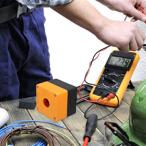 LEXSOMEO Push Button Protective Case Mm Hole Push Button Switch Control Station Box Walmart Com