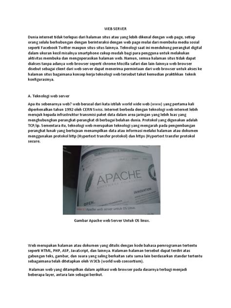 Teknologi Web Server Dan Konfigurasi Apache Pdf