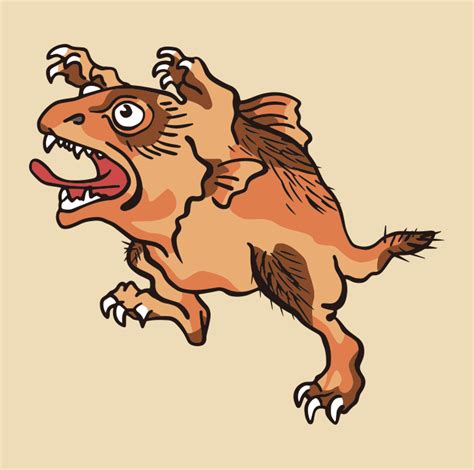 Japanese Yokai Demon Drawing By Kawanabe Kyosai Ai Illustrator File