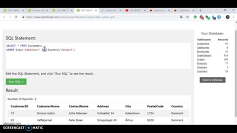 Sql And Or Youtube
