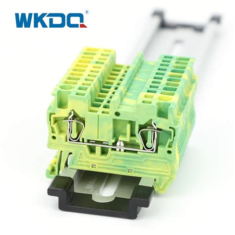 Spring Ground Terminal Block For DIN Rail Phoenix Earth Terminal Block And PE Terminal Block