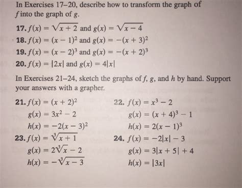 solved in exercises 17 20 describe how to transform the