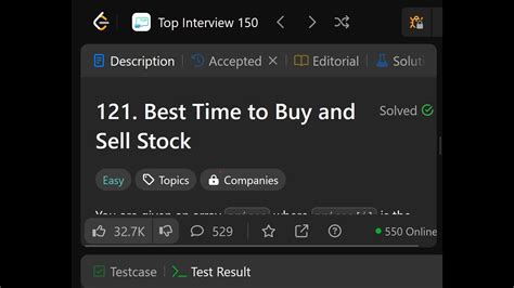 Hindi Leetcode Interview 150 121 Best Time To Buy And Sell Stock