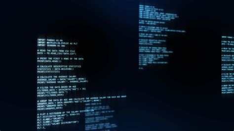 Premium Stock Video Abstract Computer Code Software Running In A Virtual Space