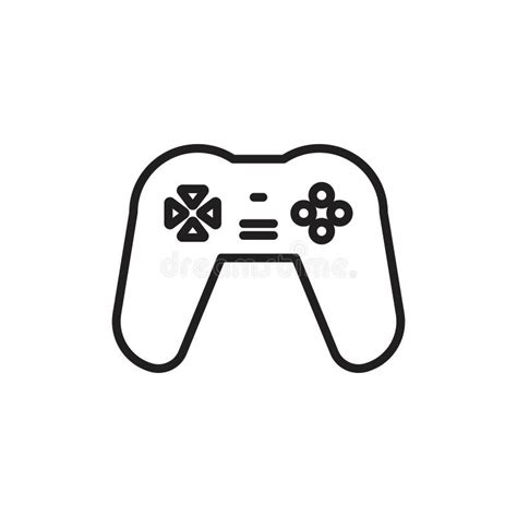 Gaming Controller Icon Simple Thin Outline Stock Illustration Illustration Of Outline Gaming