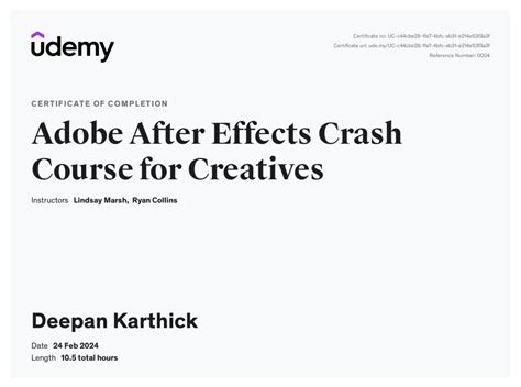 deepan karthick on linkedin udemy course completion certificate