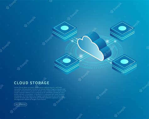 Premium Vector Cloud Storage Concept In Isometric Vector Illustration Digital Service Or App