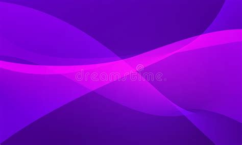 Blue Violet Purple Color Curve Wave Lines Smooth With Soft Gradient Abstract Background Stock