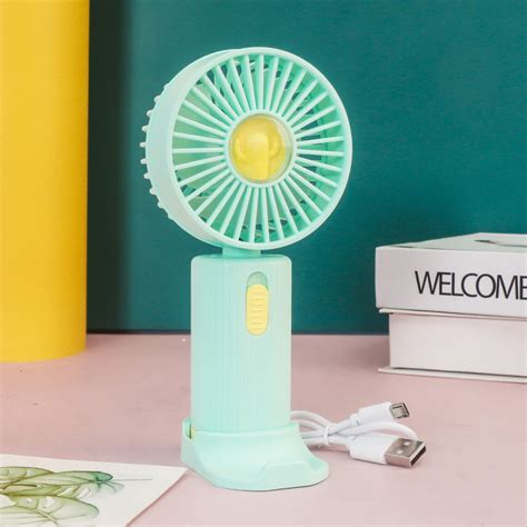 Moocorvic Clearance Mini Portable Small Fan Quiet Rechargeable Office Desktop Fan