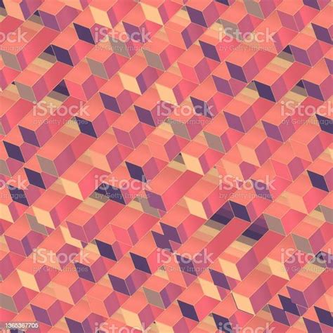 여러 가지 색상의 사각형의 현대 대각선 패턴 추상 3d 렌더링 디지털 일러스트레이션 0명에 대한 스톡 사진 및 기타 이미지 0명 3차원 형태 구도 Istock