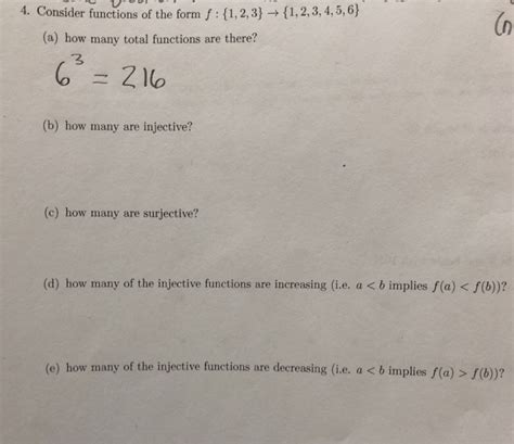 solved 4 consider functions of the form f 1 2 3 [1 2 3