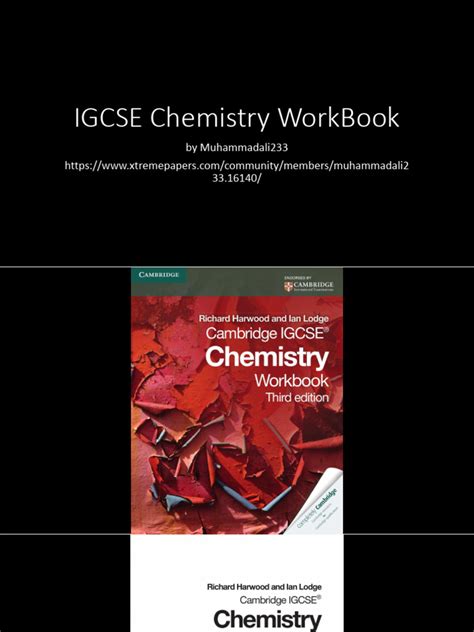 Igcse Chemistry Workbook Pdf