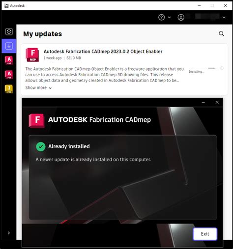 Solved Autodesk Fabrication Cadmep 2023 0 2 Object Enabler Already