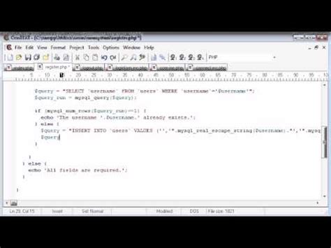 Beginner PHP Tutorial 147 Registration Form Part 4 YouTube