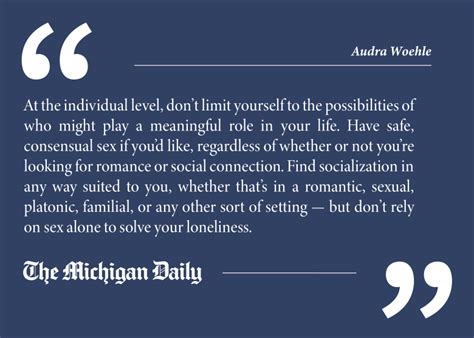 Sex Wont Solve Your Loneliness