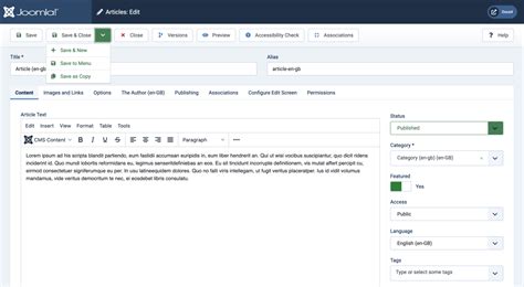 Help4 X Articles Edit Joomla Documentation