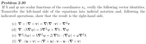 Solved Problem 2 30 If λ and φ are scalar functions of the Chegg com