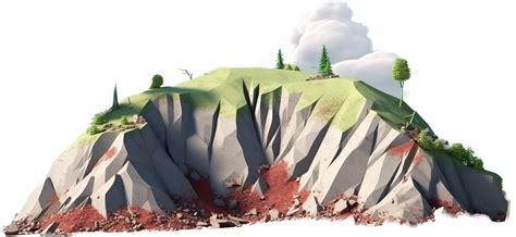 Landslide Png With Ai Generated 33647437 Png