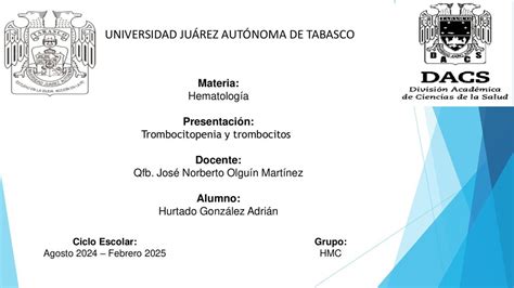 Trombocitosis Y Trombopenia Adrian Hurtado Udocz