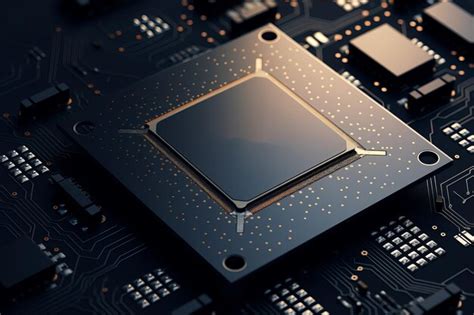 Premium Photo Closeup Of Advanced Microprocessor On Circuit Board