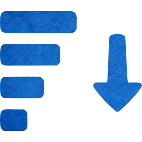 Cardboard Blue Generic Sorting Icon Free Cardboard Blue Sort Icons