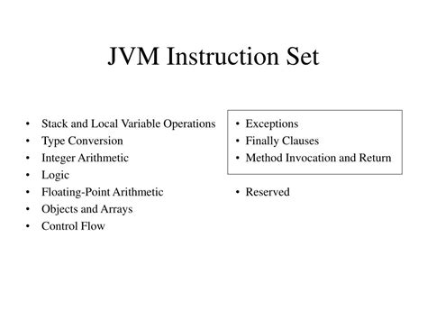 Ppt Jvm Instructions Powerpoint Presentation Free Download Id349153