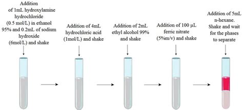Schematic Representation Of Hydroxamic Acid Colorimetric Test Adapted Download Scientific