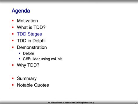 Ppt An Introduction To Test Driven Development Tdd Powerpoint