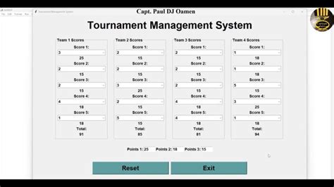 How To Create A Tournament Scoring System In Python Full Tutorial