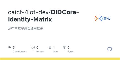Github Caict Iot Dev Didcore Identity Matrix