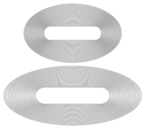 Premium Vector Design Element Rotation Intersection Overlay Black Thin Lines Forms Frame For