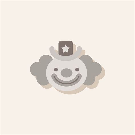 스티커 스타일 벡터에 서커스 광대 Ai Eps Uidownload