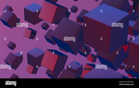 Abstract 3d Background Composed Of Cubes Creating A Visually Striking And Geometrically Complex