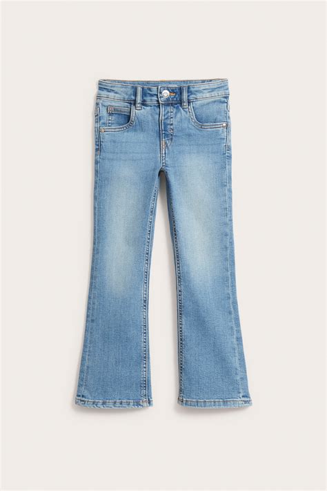 Bootcut Jeans Mid Waist Ljus Denim Barn Kappahl