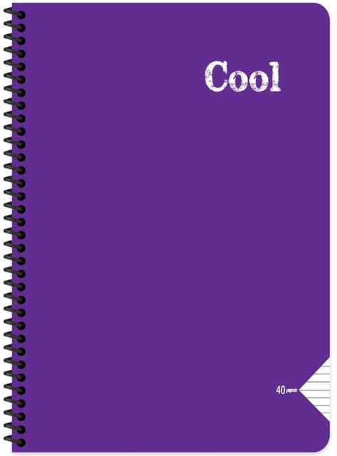 Тетрадка със спирала Keskin Color Cool А4 72 листа широки редове асортимент Ozone Bg