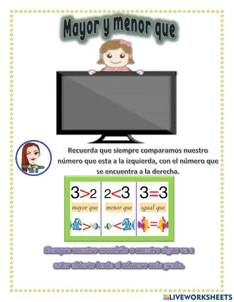 Mayor Y Menor Que Exercise Live Worksheets