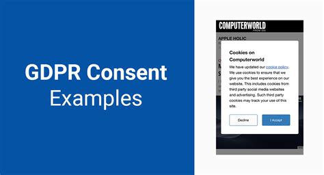 Gdpr Consent Examples Termsfeed