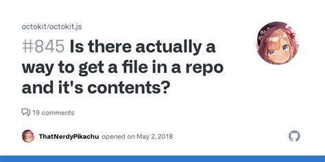Is There Actually A Way To Get A File In A Repo And Its Contents