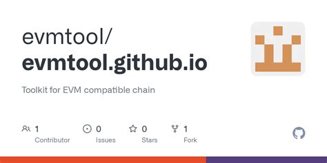 Github Evmtool Toolkit For Evm Compatible Chain
