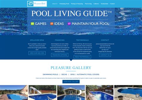 Pleasure Pool And Deck Website Gallery Ocreations A Pittsburgh Design