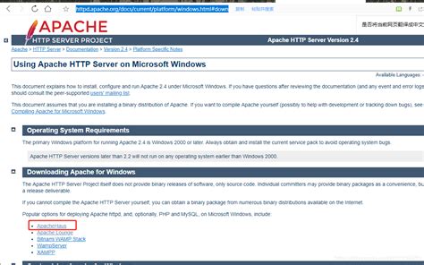 windows阿帕奇apache服务器安装（d） 阿帕奇安装 csdn博客