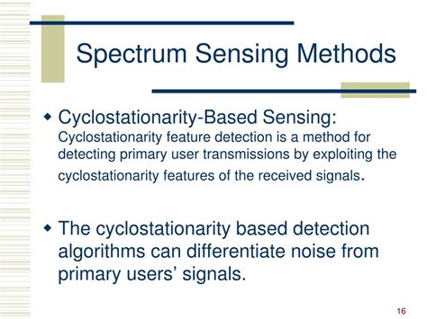Ppt A Survey Of Spectrum Sensing Algorithm For Cognitive Radio