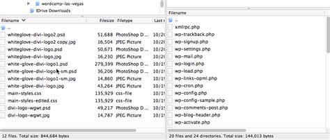 Filezilla Directory Listing White Glove Web Training