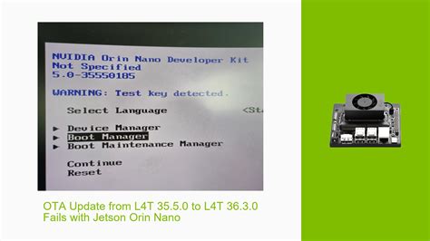 Ota Update From L4t 3550 To L4t 3630 Fails With Jetson Orin Nano