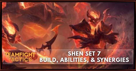 Shen TFT Set 7 Build Abilities Synergies Zilliongamer