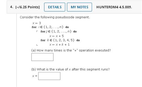 Solved Consider The Following Pseudocode Segmenta ﻿how