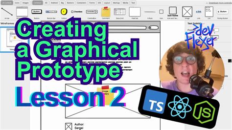 lesson 2 creating a graphical prototype typescript node js react