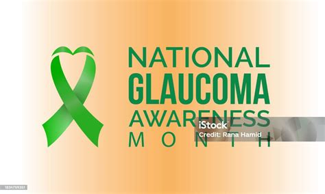 National Glaucoma Awareness Month 벡터 템플릿입니다 녹내장 검사 및 인식 캠페인을 통한 눈 건강 및 시력 관리 개념 배경 배너 카드 포스터 디자인